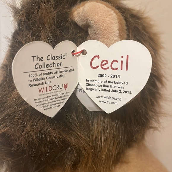Ty | Toys | Classic Ty Cecil The Lion | Poshmark